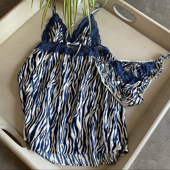 Victoria's Secret | Intimates & Sleepwear | Victoria Secret Blue Zebra ...